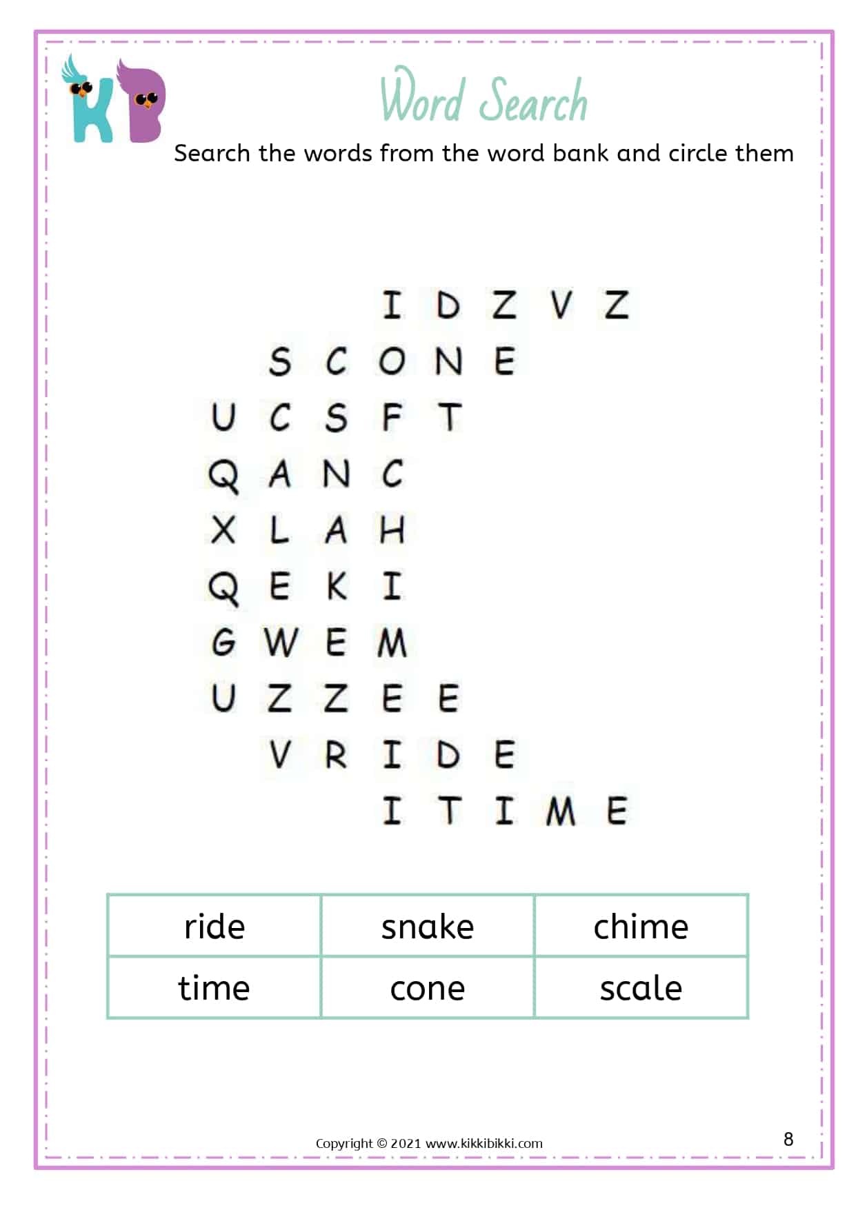 Master Silent E with Free Reading & Word Search Worksheets