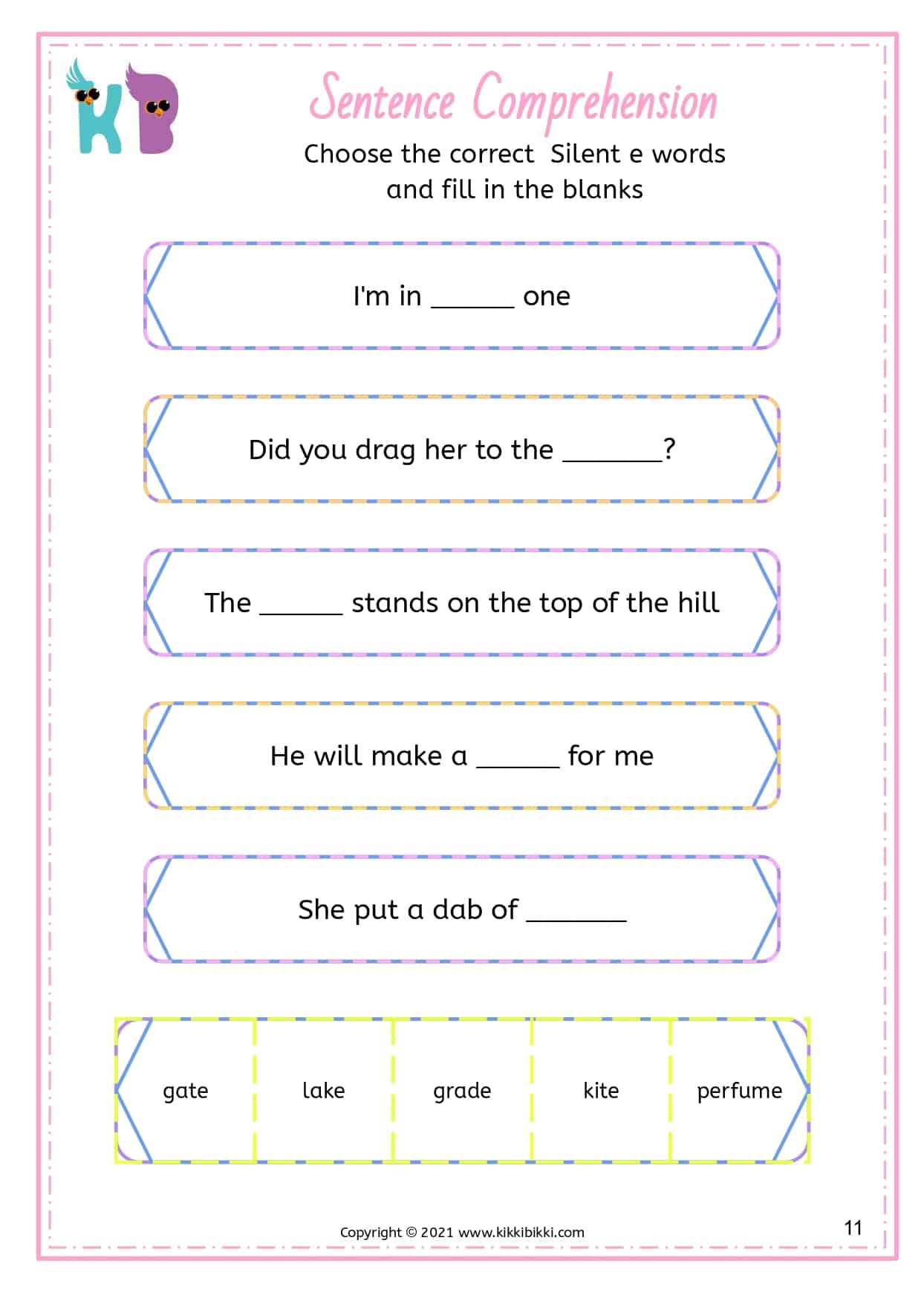 Enhancing Comprehension for Early Readers for Silent-e Words