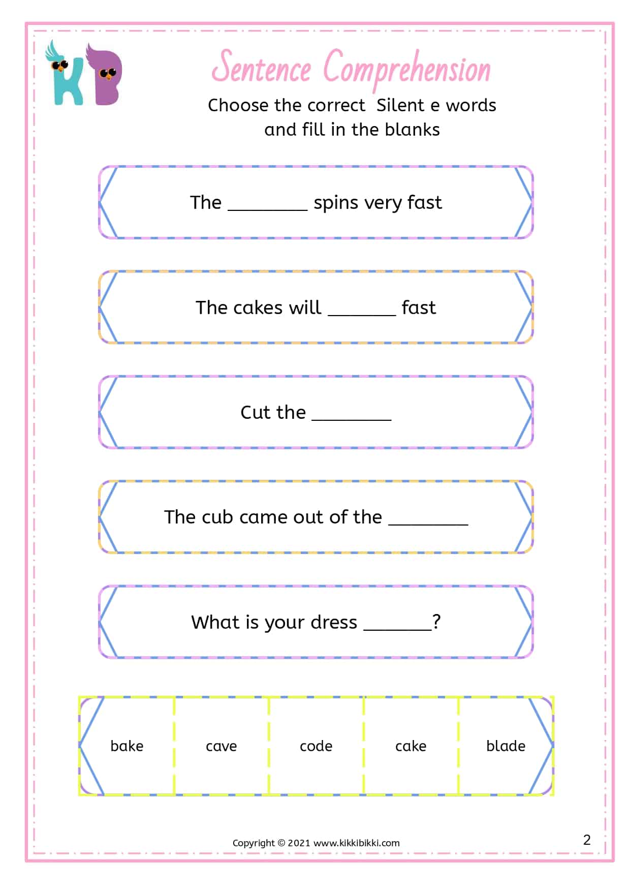 Enhancing Comprehension for Early Readers for Silent-e Words