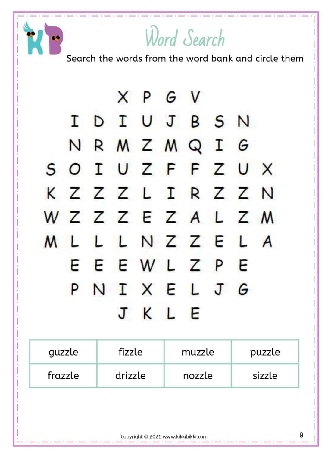 “Word Search Fun: Engaging Worksheets for Kindergarten Kids”