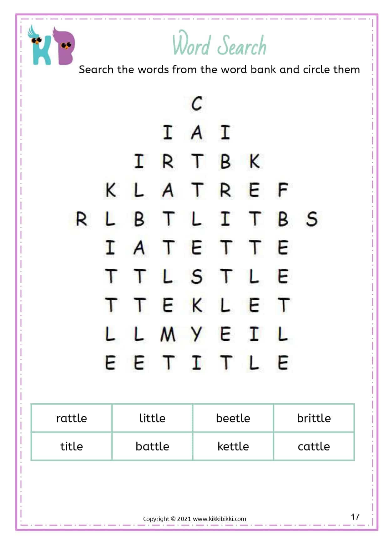 “Word Search Fun: Engaging Worksheets for Kindergarten Kids”