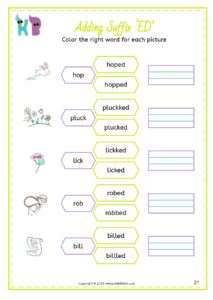 Phonics Fun: Understanding the ed Suffix – Write & Practice