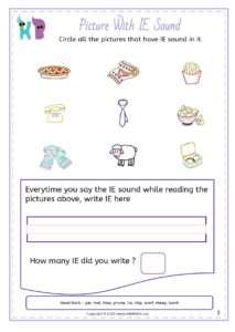 /ie/ Sound | Free Phonics Printable Worksheets