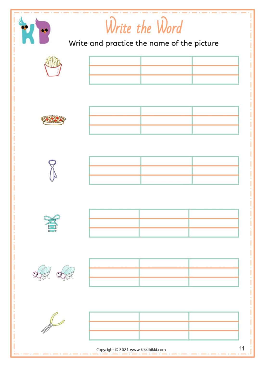 /ie/ Sound | Free Phonics Printable Worksheets