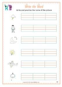 Learn to Spell igh Words - Free Phonics Worksheets - KikkiBikki
