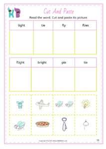 Learn to Spell i, igh, y Sound Words | Free Phonics Worksheets