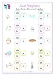 Learn to Spell i, igh, y Sound Words | Free Phonics Worksheets