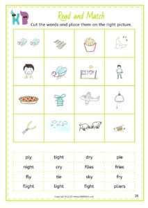 Learn to Spell i, igh, y Sound Words | Free Phonics Worksheets