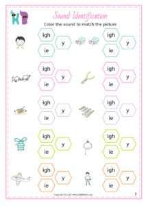Learn to Spell i, igh, y Sound Words | Free Phonics Worksheets