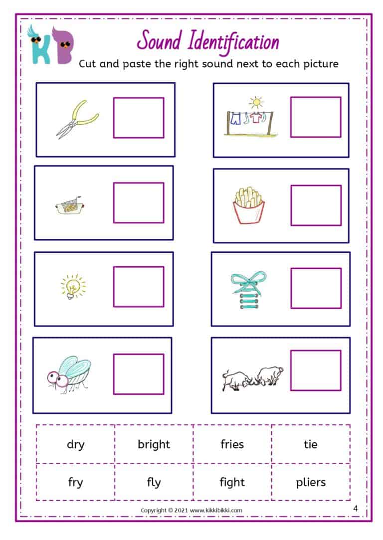 Learn to Spell i, igh, y Sound Words | Free Phonics Worksheets