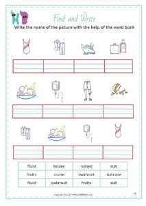 ui Words - Kindergarten Worksheet - Free Phonics Printable