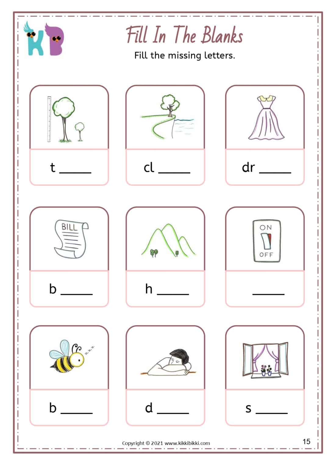 Double Consonants | Free Phonics Printable Worksheets