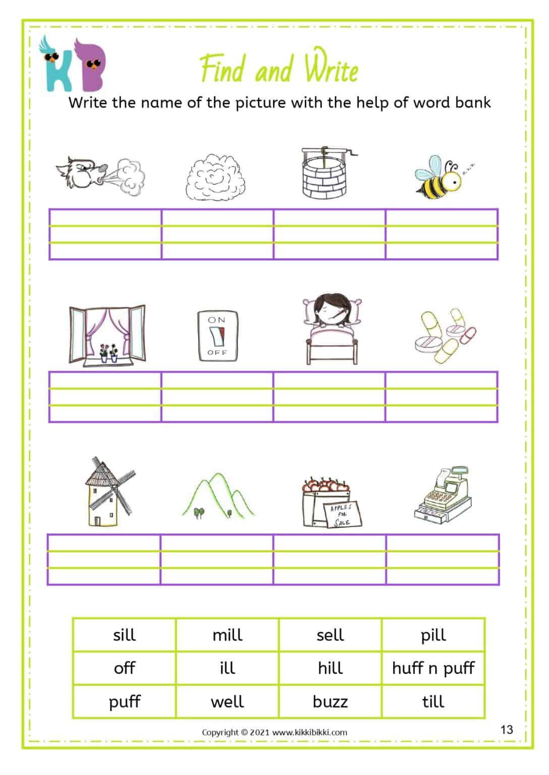 Double Consonants | Free Phonics Printable Worksheets