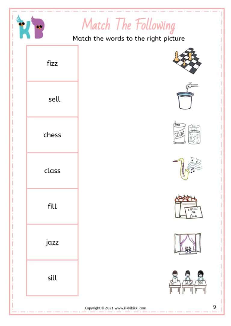 Double Consonants | Free Phonics Printable Worksheets