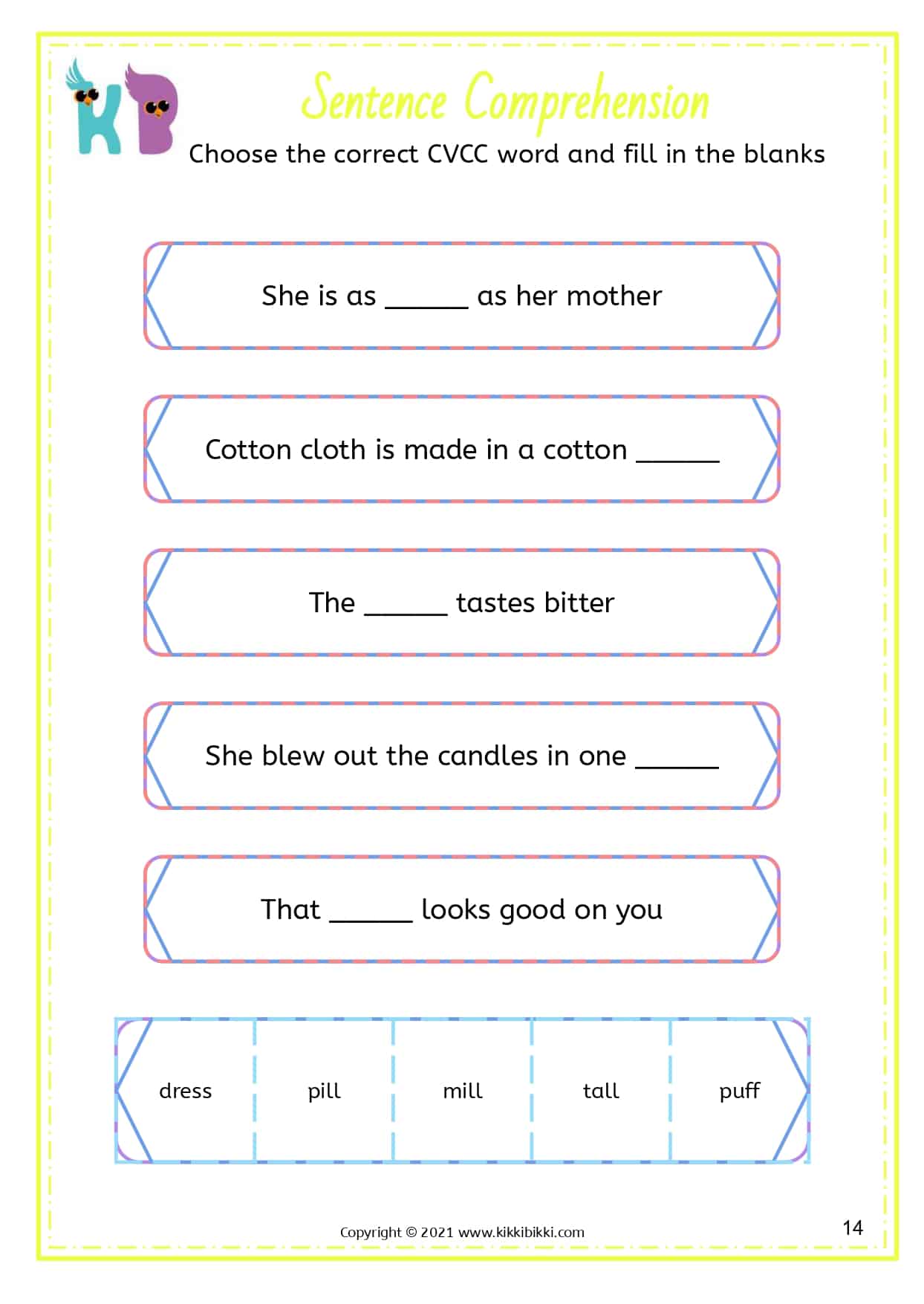 Double Consonants | Free Phonics Printable Worksheets