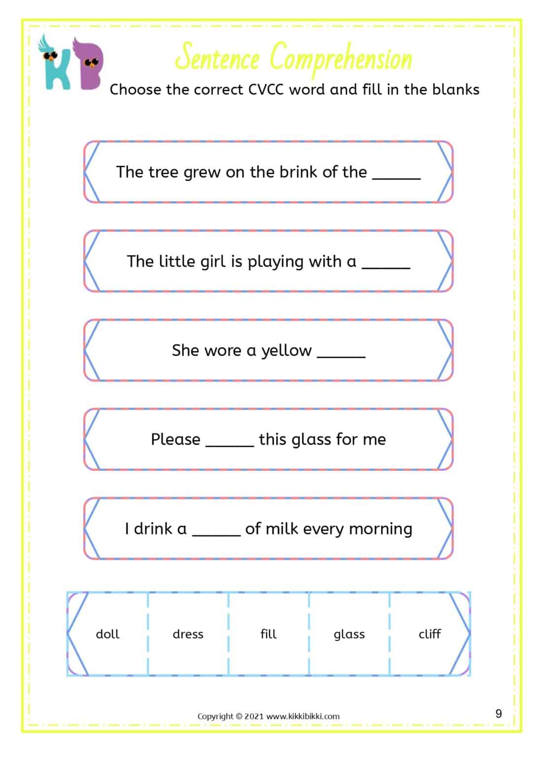 Double Consonants | Free Phonics Printable Worksheets