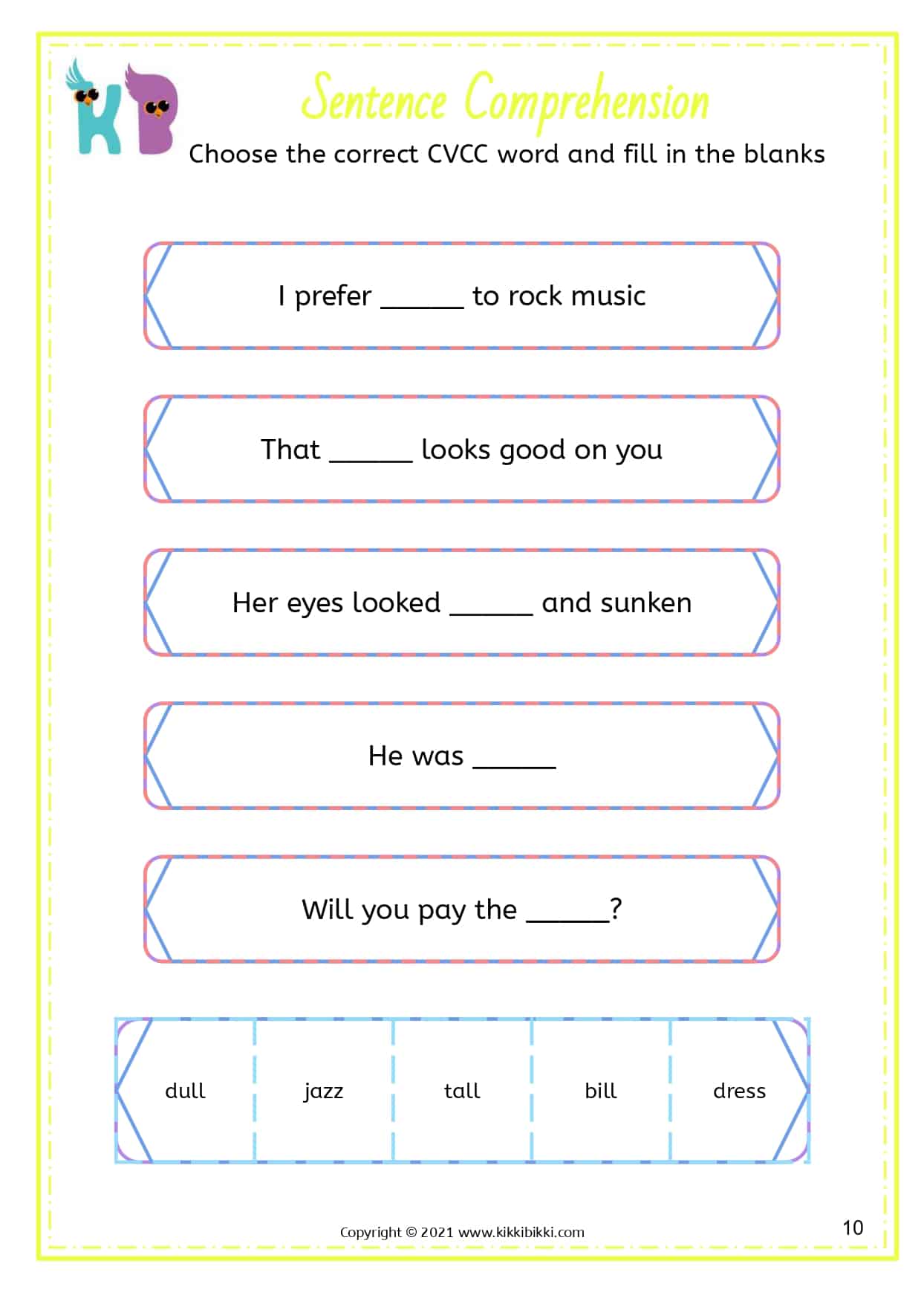 Double Consonants | Free Phonics Printable Worksheets