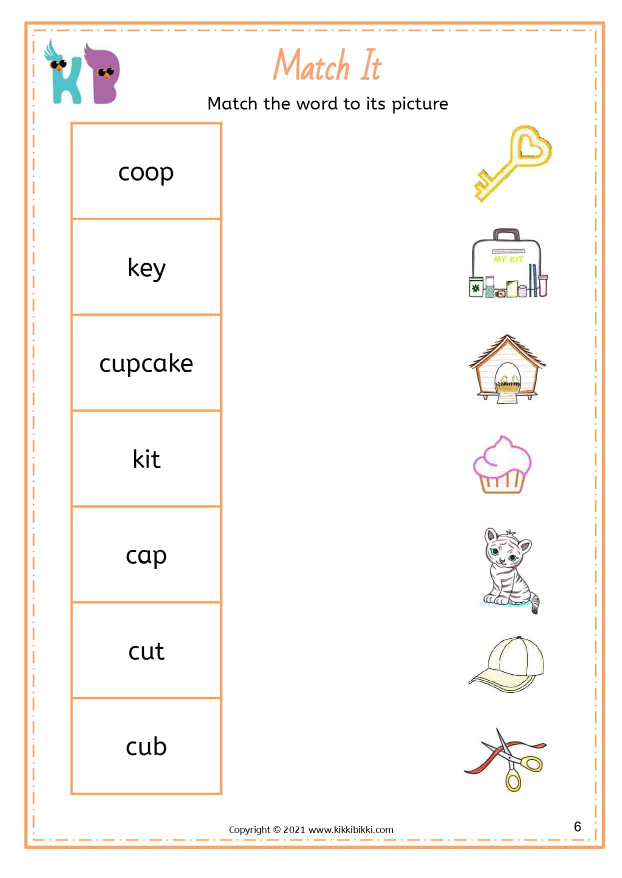 Learn to Spell c, k, ck Words - KikkiBikki - Kindergarten Worksheets