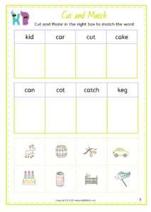 Learn to Spell c, k, ck Words - KikkiBikki - Kindergarten Worksheets