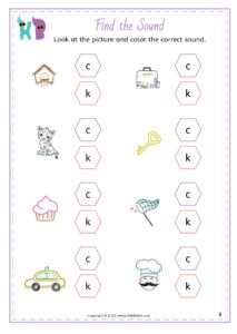 Learn to Spell c, k, ck Words - KikkiBikki - Kindergarten Worksheets