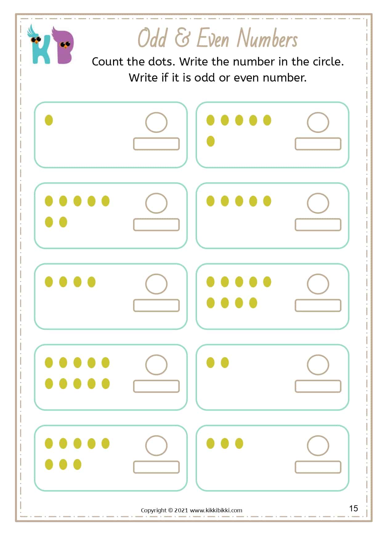 Odd or Even Numbers Worksheets - FREE Printable for Kids