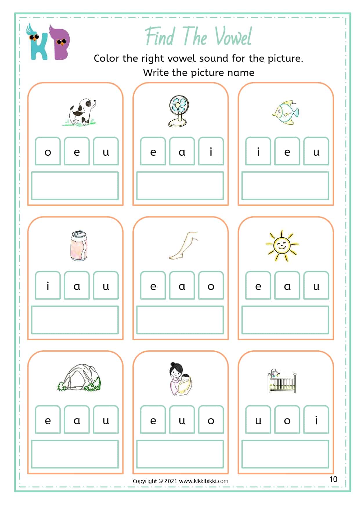 CVC Worksheets - Learn to Spell - Free Phonics Printable