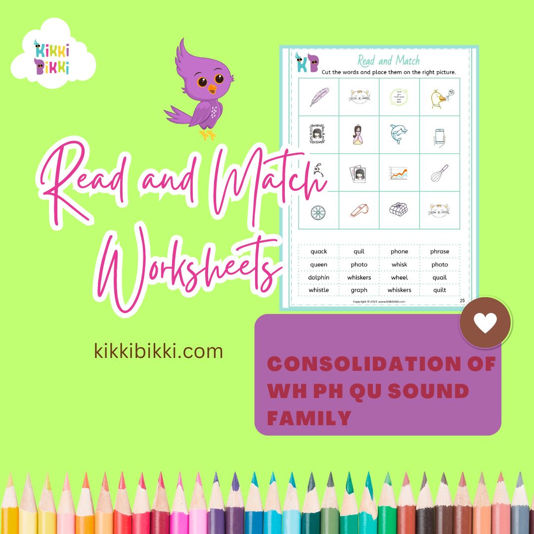 Consolidation of WH, PH, QU Sound Family - Read and Match