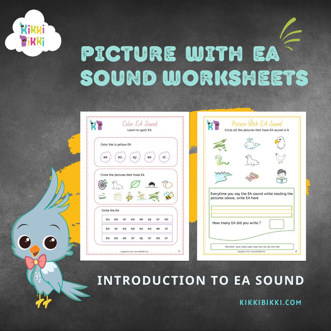 Kindergarten Phonics Worksheet - Introducing the 'EA' Sound
