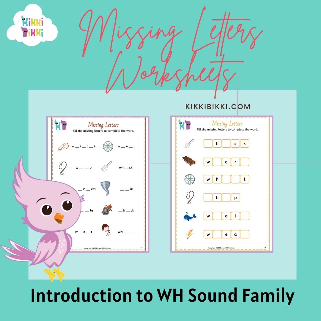 Phonics Fun: WH Sound Missing Letters Worksheet