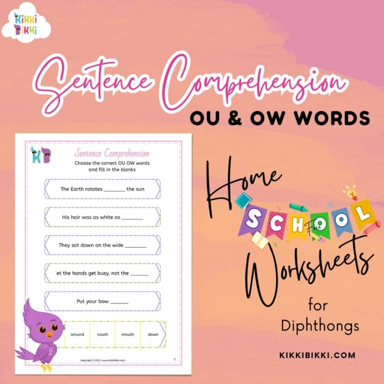 Sentence Comprehension using OU OW Words Archives - KikkiBikki