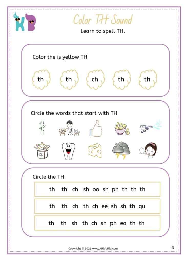 Picture Worksheets for Phonics Practice"