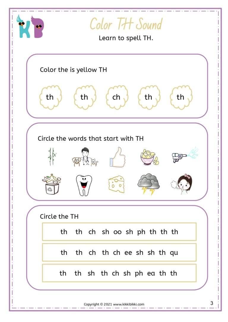 Picture Worksheets for Phonics Practice"