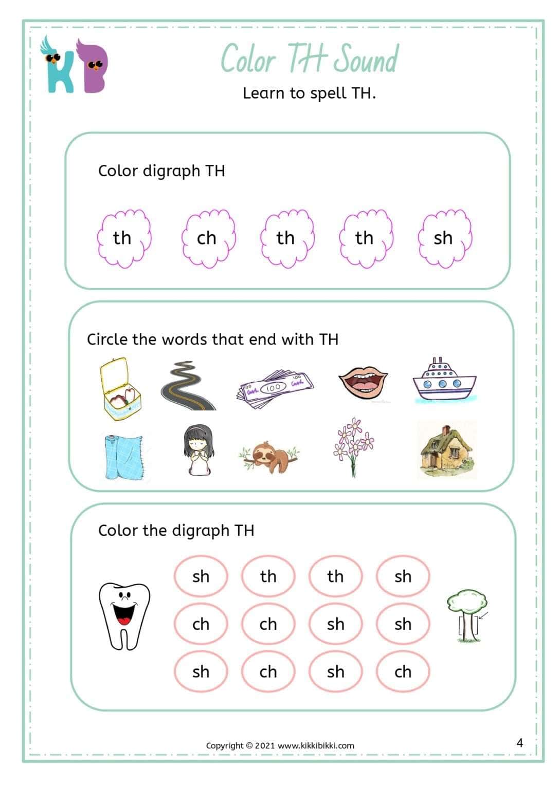 Picture Worksheets for Phonics Practice"