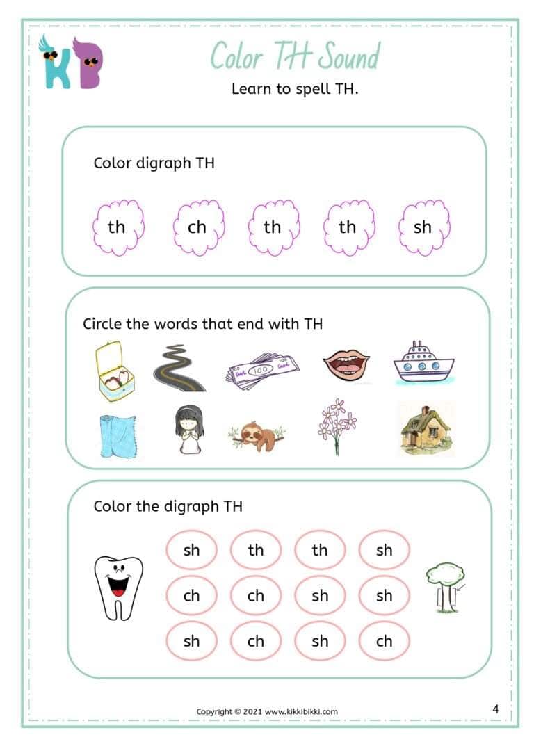 Picture Worksheets for Phonics Practice"