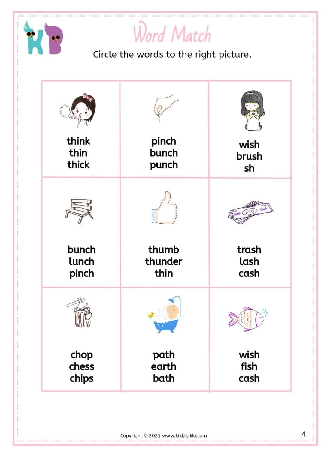 Phonics Fun: Consolidating CH, SH, and TH Word Families with Word Match ...