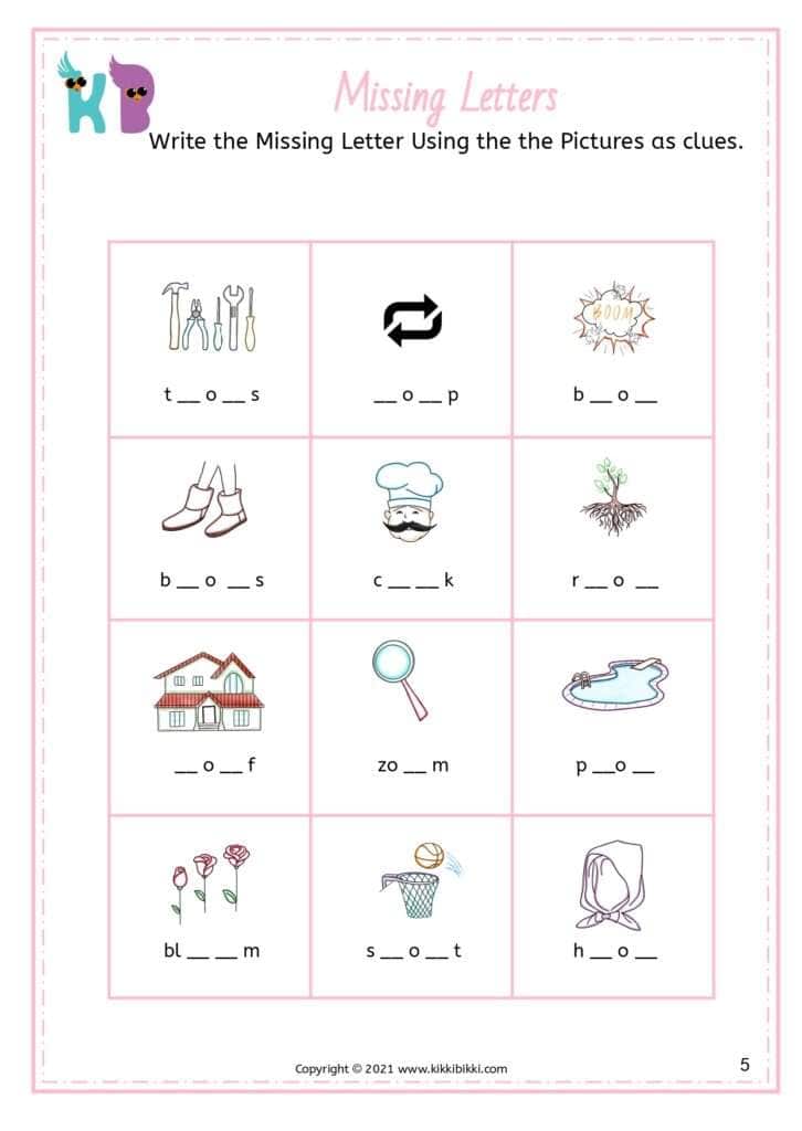Phonics Worksheets for OO Sound: Enhancing Literacy Skills