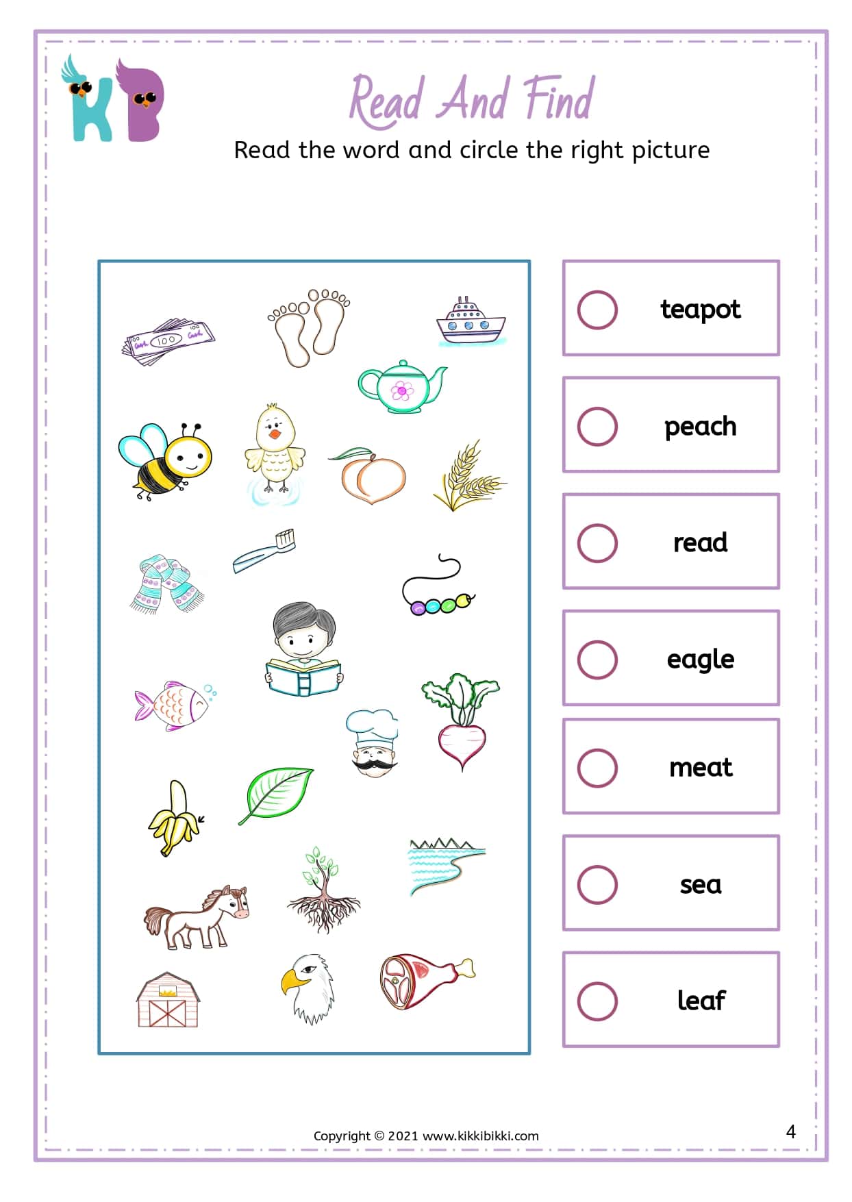 Phonics Exploration: Introduction to 'EA' Sound - Read and Find