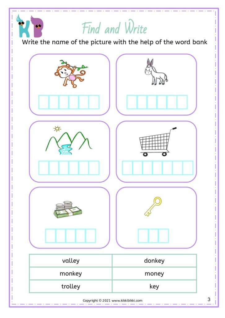Exploring Vowel Digraphs: EY Sound Worksheets for Kids