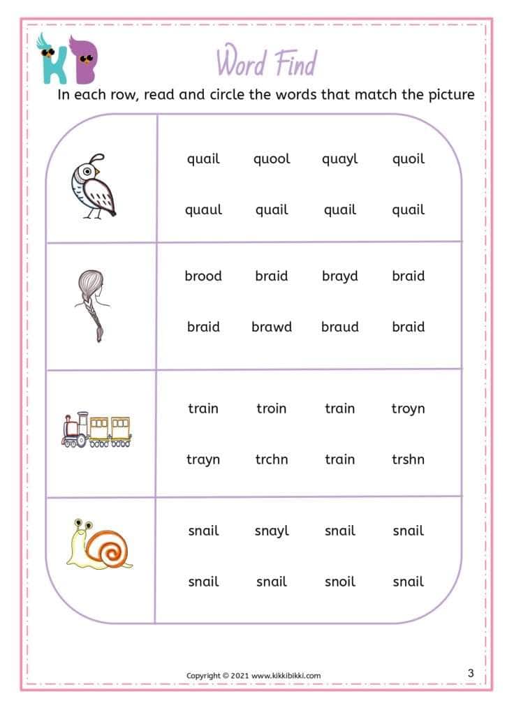 Exploring Vowel Digraphs: AI Sound Worksheets for Kids
