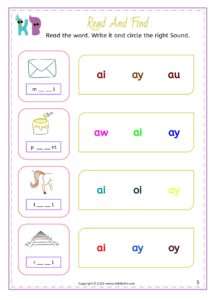 Exploring Vowel Digraphs: AI Sound Worksheets for Kids