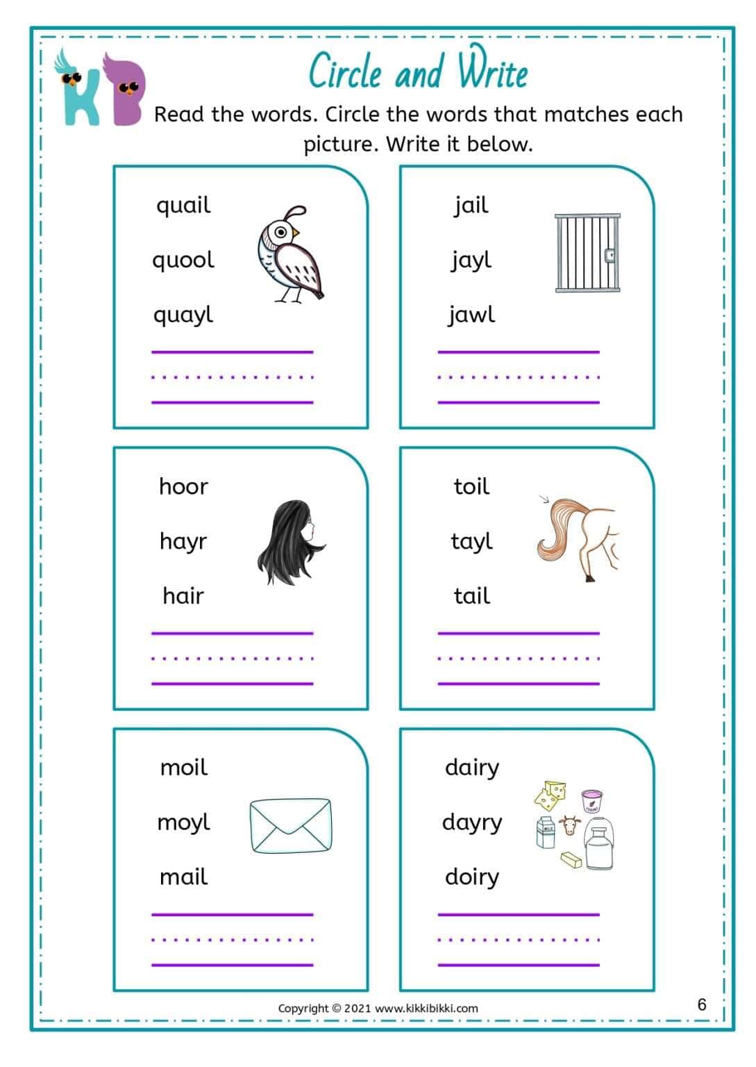 Exploring Vowel Digraphs: AI Sound Worksheets for Kids