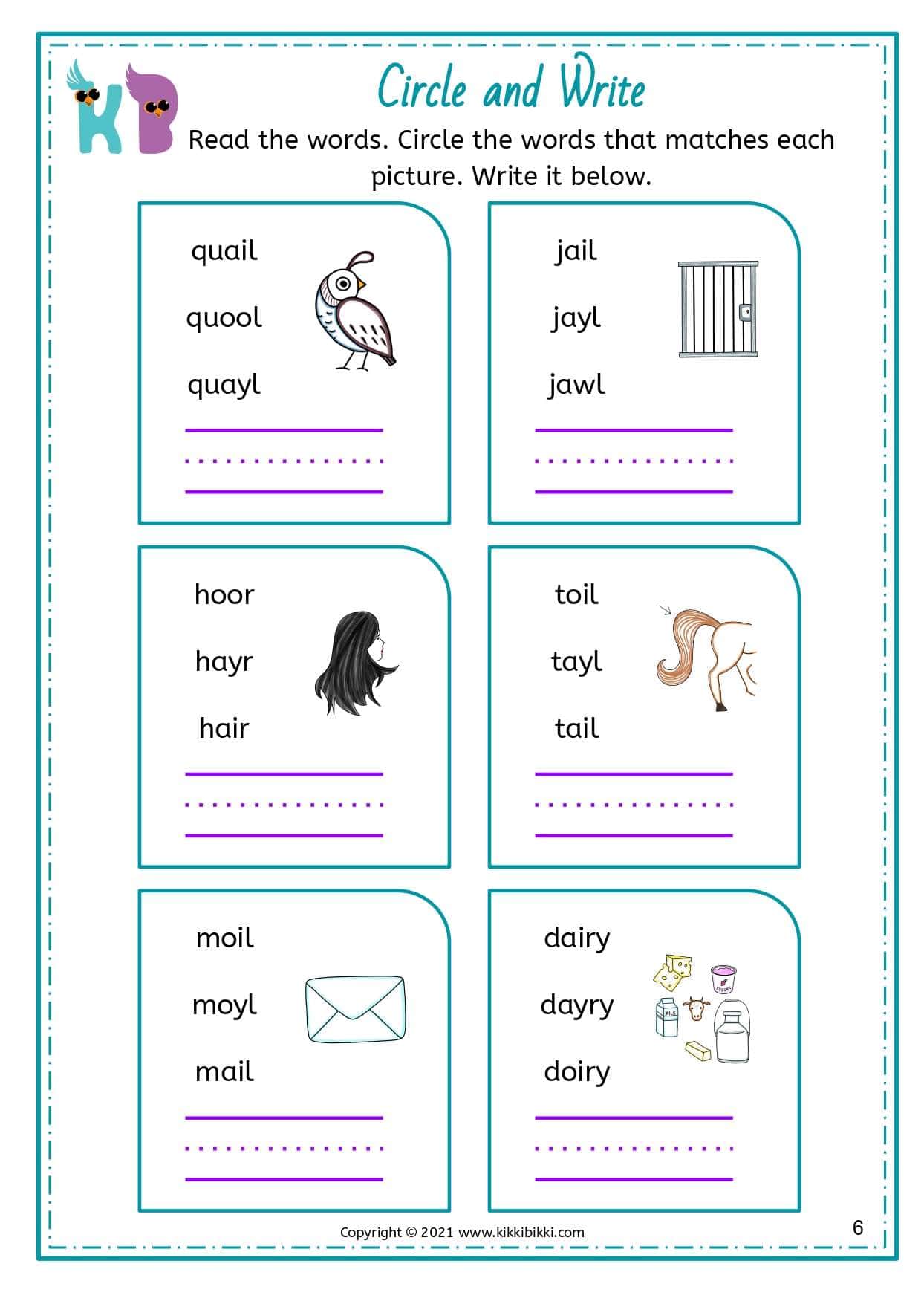 Exploring Vowel Digraphs: AI Sound Worksheets for Kids