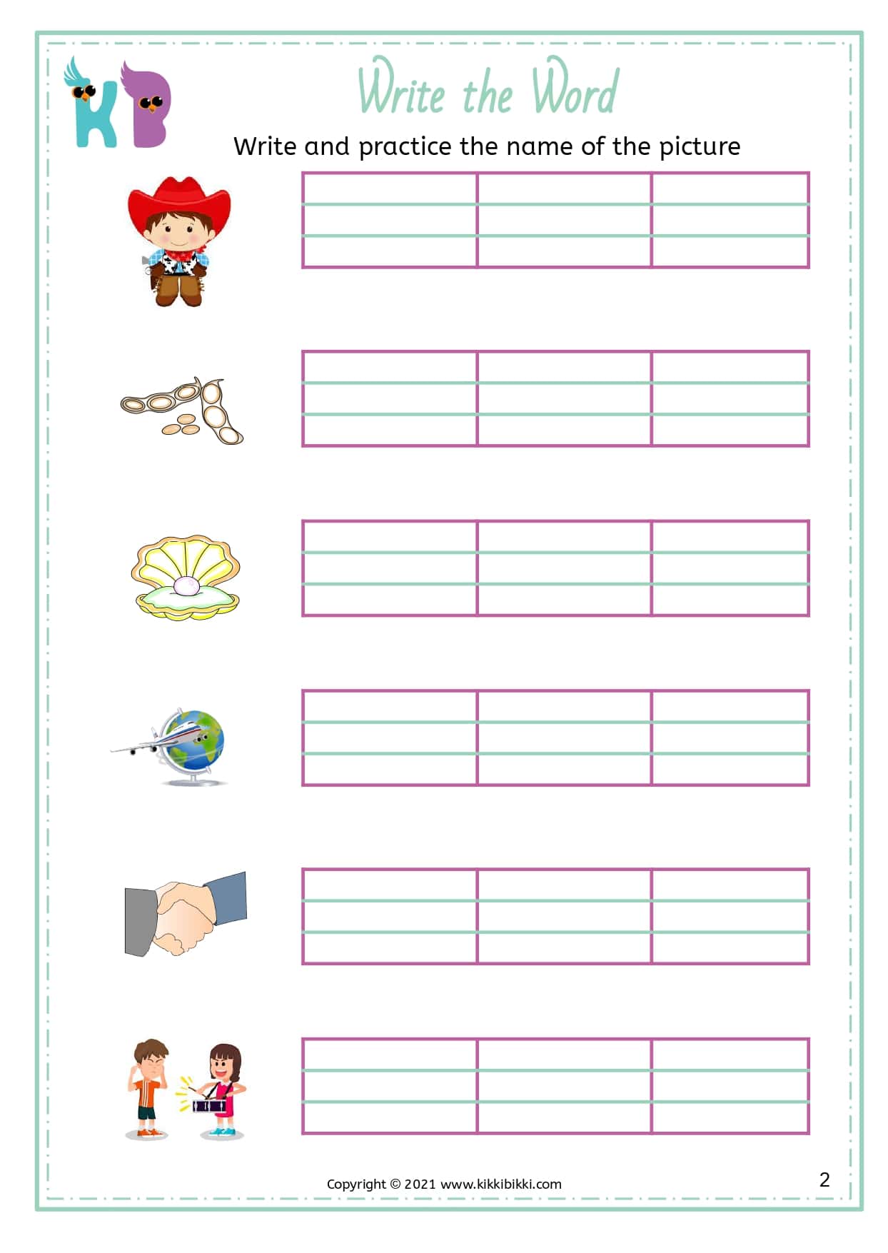 “Write the Word Worksheets: Introduction to the ‘oy’ Sound”
