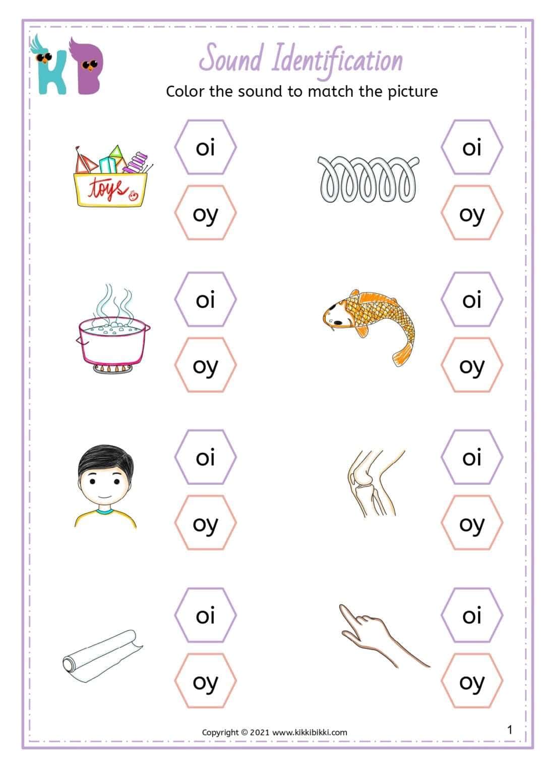 Consolidation of OI and OY Sound Family - Sound Identification