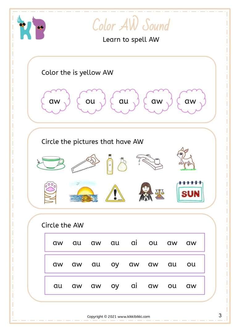 Match the Sound Worksheets for Phonics Fun