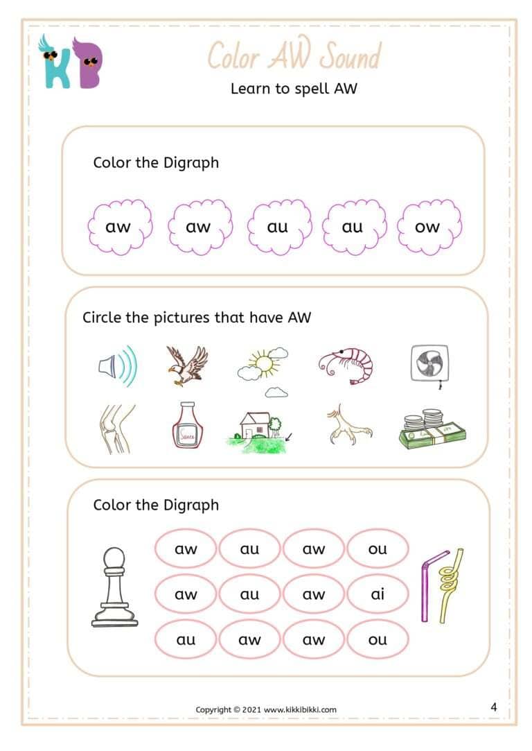 Match the Sound Worksheets for Phonics Fun