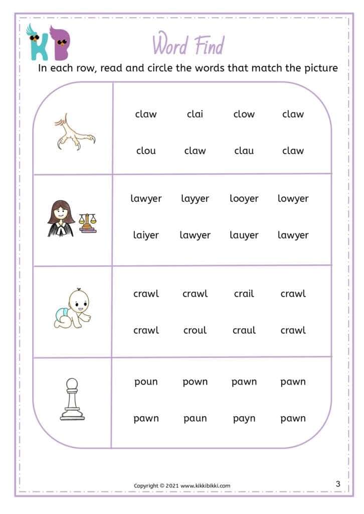 Phonics Fun: Exploring the AW Sound