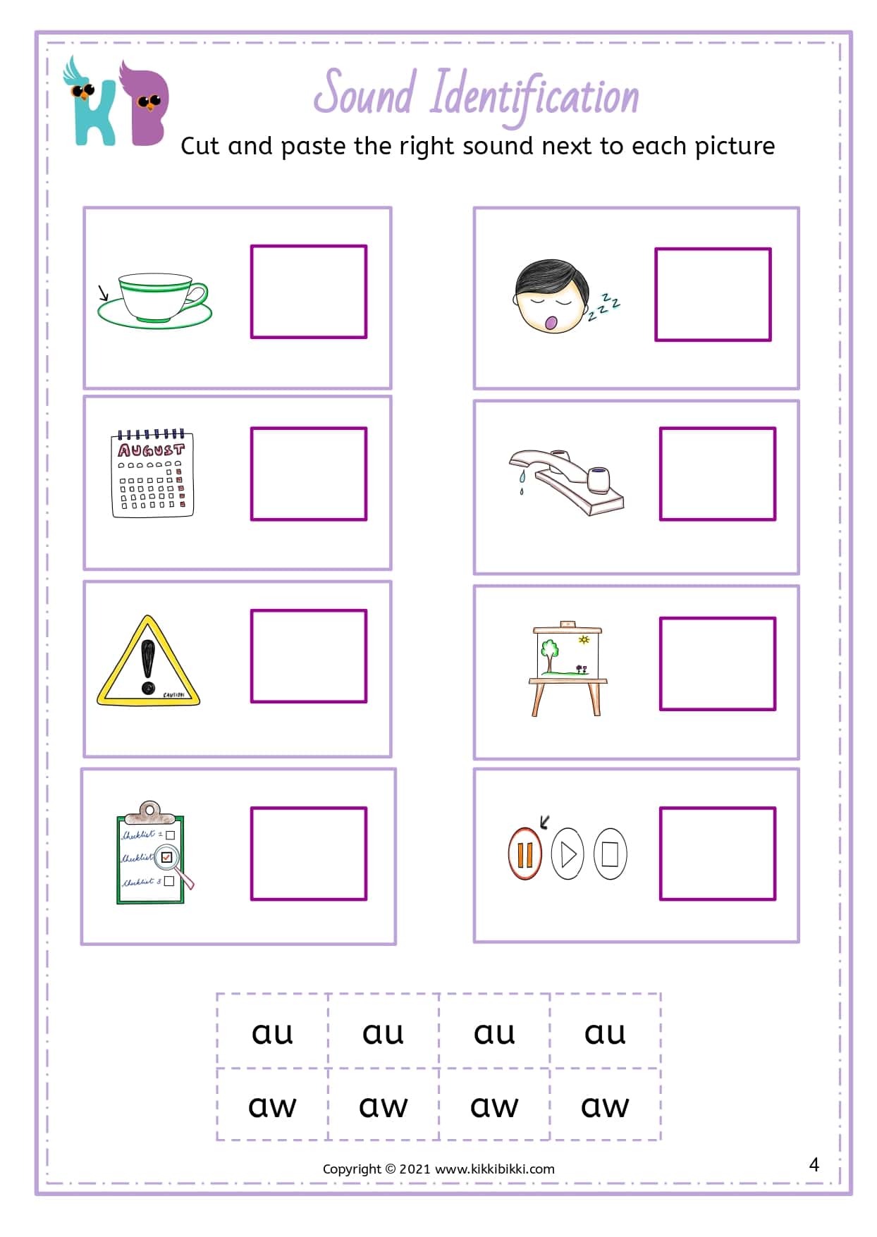 Vowel Diphthongs: Consolidating au and aw Sound Family"