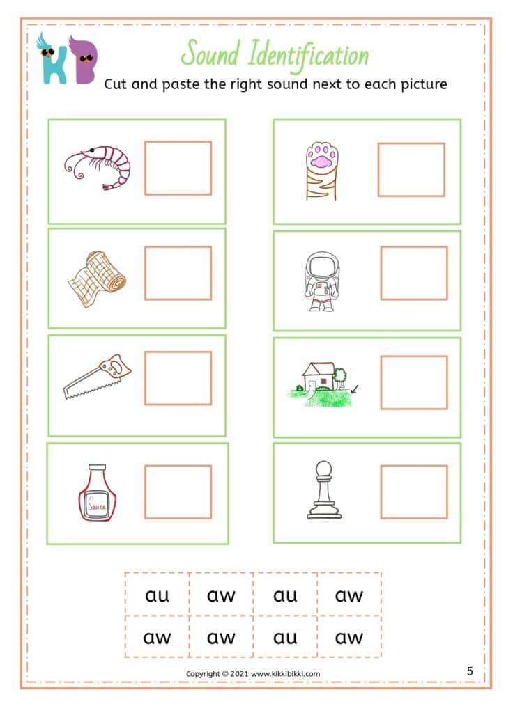 Vowel Diphthongs: Consolidating au and aw Sound Family"
