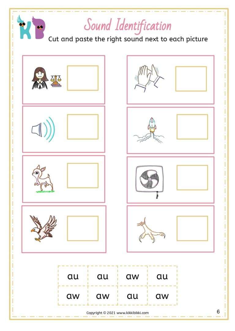 Vowel Diphthongs: Consolidating au and aw Sound Family"